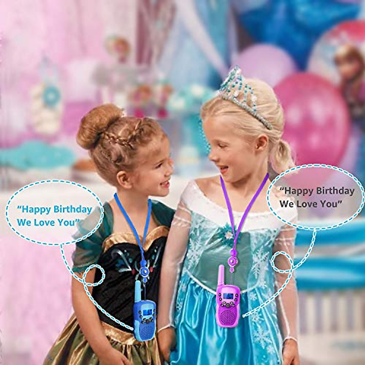 Wishouse Walkie Talkies 5 Pack Long Range, Family Wearable Radio for Kids Adults,Girls Boys Army Toys with Flashlight Lanyards for Outdoor Camping Games Cosplay Xmas Birthday Gift Children