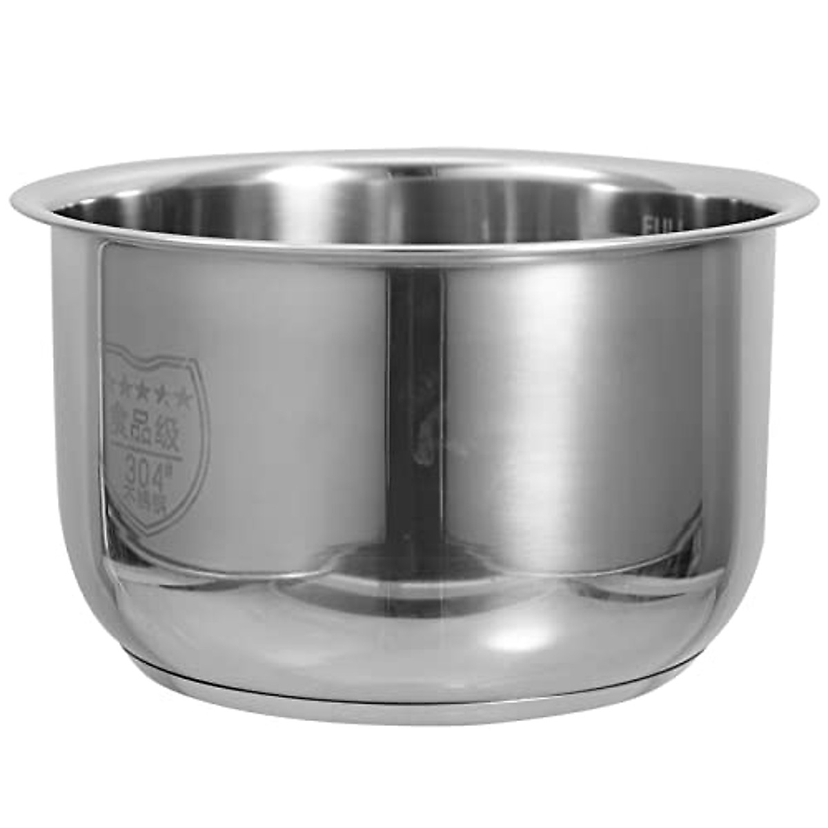 UPKOCH Inner Cooking Pot 2L Stainless Steel for Rice Cooker and Instant-pot Use Rice Cooker Liner Rice Cooking Container Rice Maker Accessories for Rice Maker Cooker