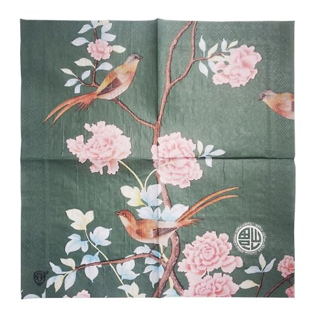 ALINK Vintage Paper Napkins, Bird Design DecoupageLuncheon Tea Party Napkins, 20 Count 2-Ply, 13 x 13 Inch