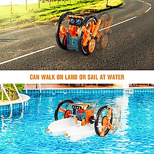 Rcovasc 13-in-1 STEM Solar Robot Kit Toys Gifts for Age 8 9 10 11 12 Years Old, Educational Building Science Experiment DIY Set Birthday Gifts for Boys Girls Kids Teens