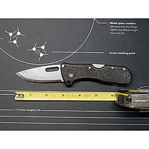 Cold Steel Click N Cut Folder Durable Hunting & Hiking Steel 5 Oz Compact 7" Long Folding Knife with Strong Lock & 2 Interchangeable Blades - Blister Package