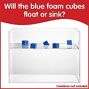 edxeducation Float or Sink Fun - 78-Piece Set - 10 Types of Manipulatives - Early Science Educational Toys - Observe Weight, Volume, Density and More.