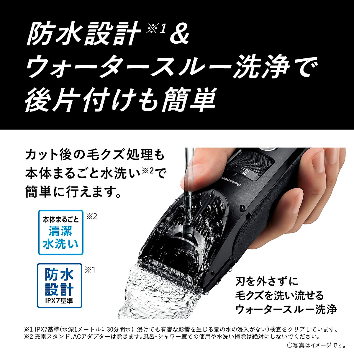 Panasonic ER-SC61-K [Hair Cutter Professional Grade] Black AC100V-240V Shipped from Japan Released in 2022
