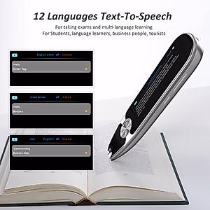 Birgus Reader Pen OCR Digital Translation Pen Scanner 112 Language Translator Device Dictionary Pen, Text Extract, Scanning Translation Pen for Dyslexia Text to Speech Multilingual Translation Device
