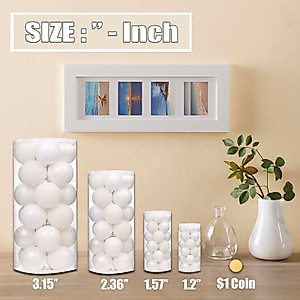 Emopeak 24Pcs Christmas Balls Ornaments for Xmas Christmas Tree - Mini Shatterproof Christmas Tree Decorations Hanging Ball for Holiday Wedding Party Decoration (Orange, 1.2"-3.1CM)