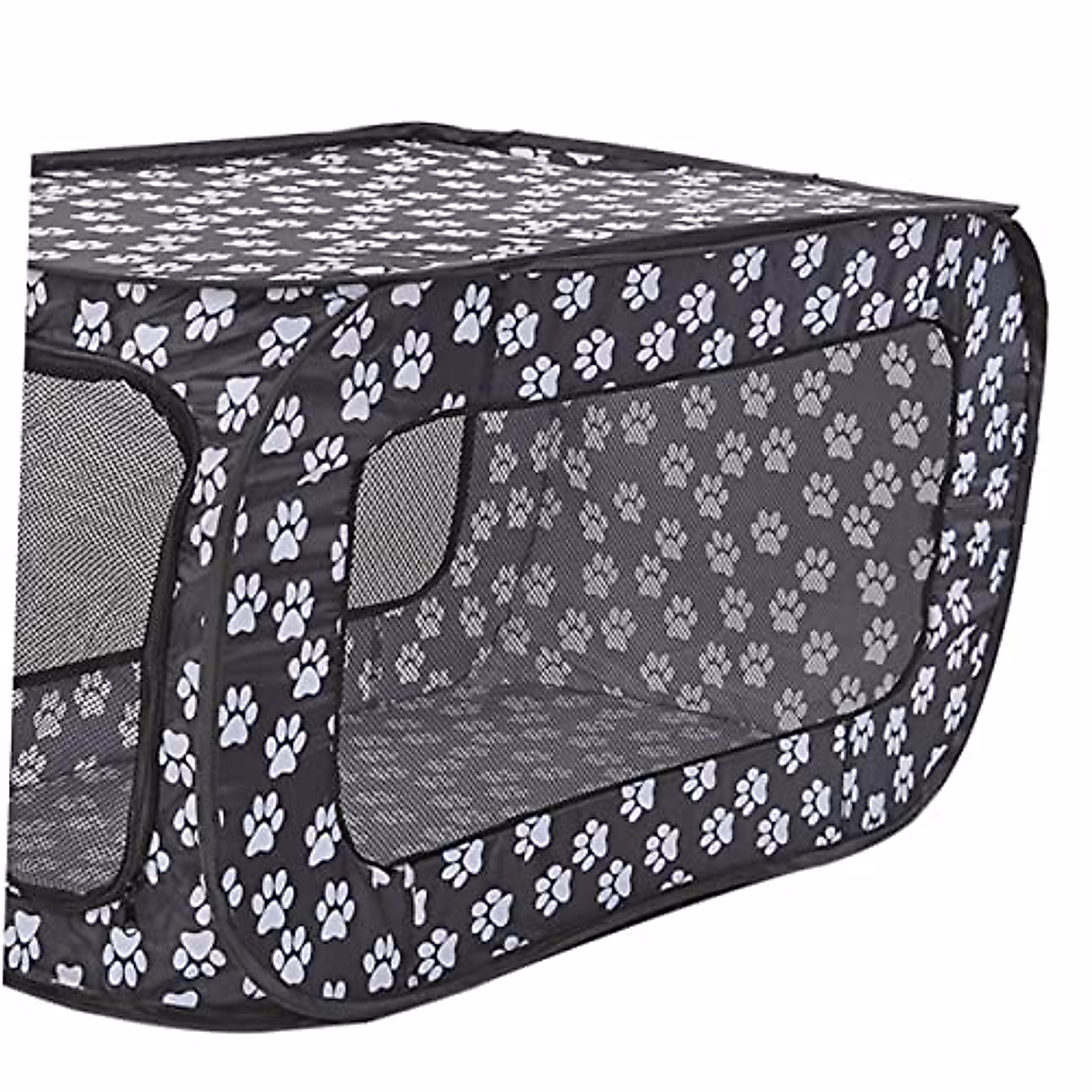 Hohopeti Cat Tent 2pcs Crate Small D Oxford Cats- Dogs Home Portable Rabbits Cloth Animal Tent Soft Use Play for Playpen- Portatble Cat Cage Travel House Grey Dog Rectangular Outdoor Shade