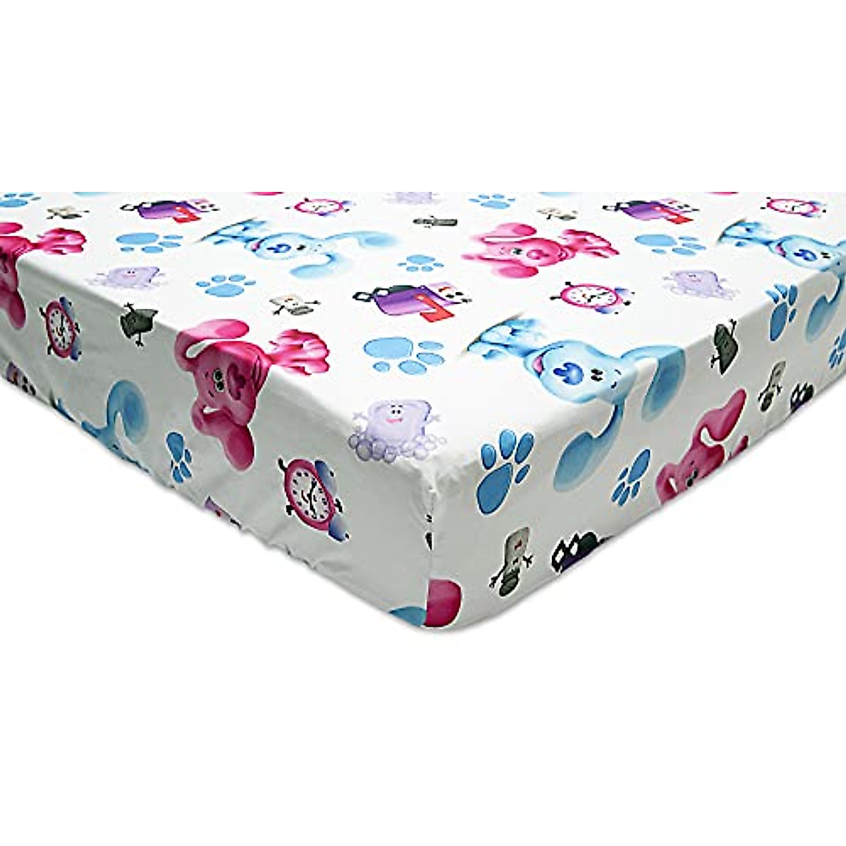 Blues Clues You Are Smart 4 Piece Toddler Bedding Set – Includes Comforter, Sheet Set – Fitted + Top Sheet + Reversible Pillowcase for Boys And Girls Beds, Blue