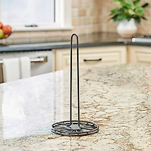 Spectrum Diversified A83810 Yumi Paper Towel Holder, Black