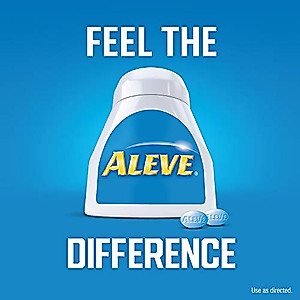 Aleve Tablets with Naproxen Sodium 220mg NSAID Pain RelieverFever Reducer, 10 Count