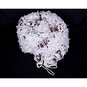 Ginsco 6.5ft x 20ft 2mx6m Snow Gound Netting Woodland Camouflage Net for Sunshade Camping Military Hunting Shooting Blind Watching Hide Party Decorations