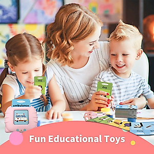 Educational Learning Toys for Toddler Ages 3-6, Kindergarten Talking Sight Words Flash Cards with 224 Words, Preschool Montessori Learning Resources and Birthday Gift for 3 4 5 Year Old Boys and Girls