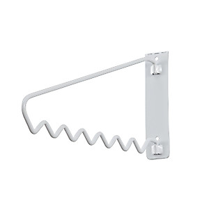 ClosetMaid Hanging Bar Valet Rod for Wall or Door Mount Installation, Hardware Included, Folding Design, Durable Steel, White, 11.75