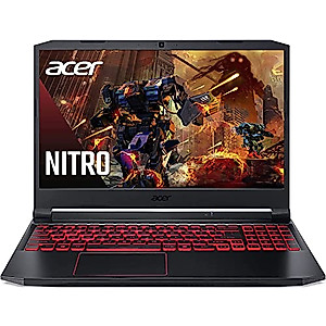 Acer Nitro 5 15.6" 144Hz FHD Gaming Laptop (Intel i5-10300H 4-Core, 8GB RAM, 256GB SSD, GeForce GTX 1650 4GB, Red Backlit KYB, WiFi 6, BT 5.2, RJ-45, Win 11 Home) with Dockztorm Hub