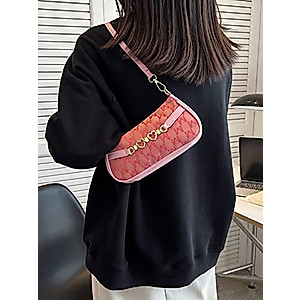 GORGLITTER Women's Mini Heart Shoulder Bag Hobo Tote Handbag Pink One Size