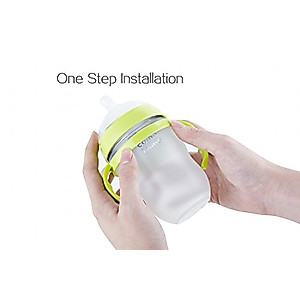 Compatible Bottle Handle for Comotomo, (Pack of 3, Green)