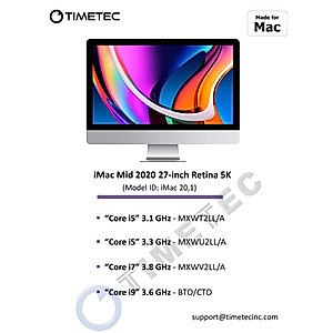 Timetec 32GB KIT(4x8GB) Compatible for Apple DDR4 2666MHz for Mid 2020 iMac (20,1/20,2) / Mid 2019 iMac (19,1) 27-inch w/Retina 5K Display PC4-21333 / PC4-21300 CL19 SODIMM Memory MAC RAM Upgrade