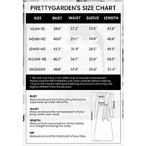 PRETTYGARDEN Women's 2024 Fall Midi Dress Casual Long Sleeve V Neck Swiss Dot Pleated A Line Flowy Dresses (Black,Large)