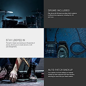 Zoom G1X Four Guitar Effects Processor with Built-In Expression Pedal + Zoom AD-16 9V AC adapter + Guitar Instrument Cable w Right Angle Plug + Photo4Less Cleaning Cloth - Deluxe Bundle