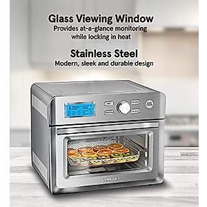 Gourmia GTF7600 16-in-1 Multi-function, Digital Stainless Steel Air Fryer Oven - 17 Cooking Presets