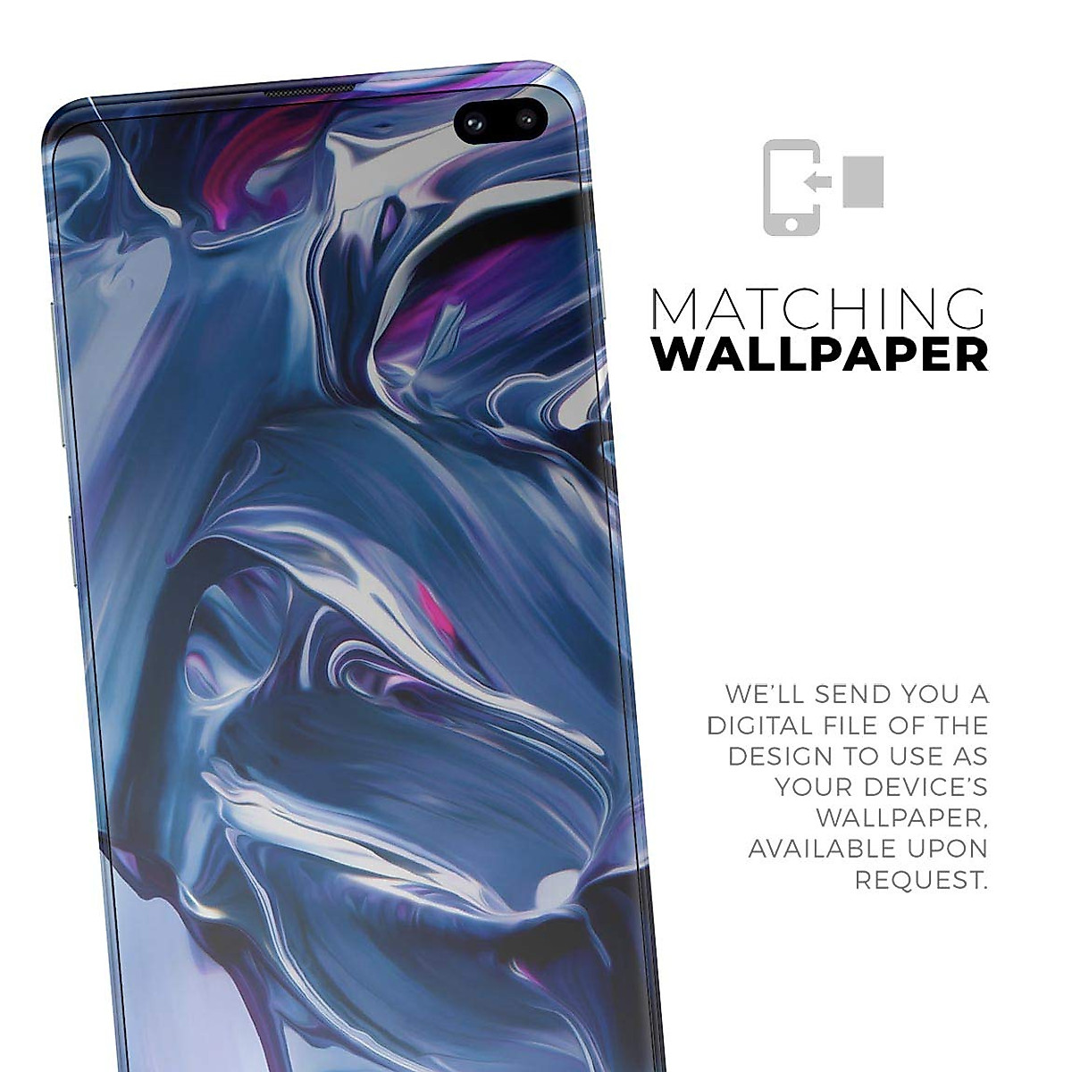 DesignSkinz Blurred Abstract Flow V37 Protective Vinyl Decal Wrap Skin Cover Compatible with The Samsung Galaxy S20 (Screen Trim & Back Glass Skin)