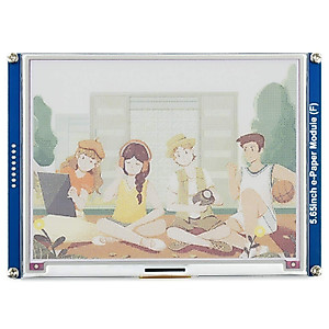 waveshare 5.65inch E-Ink Display HAT 7-Color ACeP E-Paper Display 600x448 Pixels for Arduino,Raspberry Pi 4B/3B+/3B/2B/Zero/Zero W/Zero WH and Jetson Nano