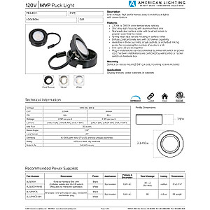 MVP Three Puck Kit, Easy to Install Dimmable Swivel Puck Lights, Linkable, cETLus Listed, 2-3/4-Inch Diameter, 4.3-Watt, 2700K White Finish, 3-Pack Puck Kit