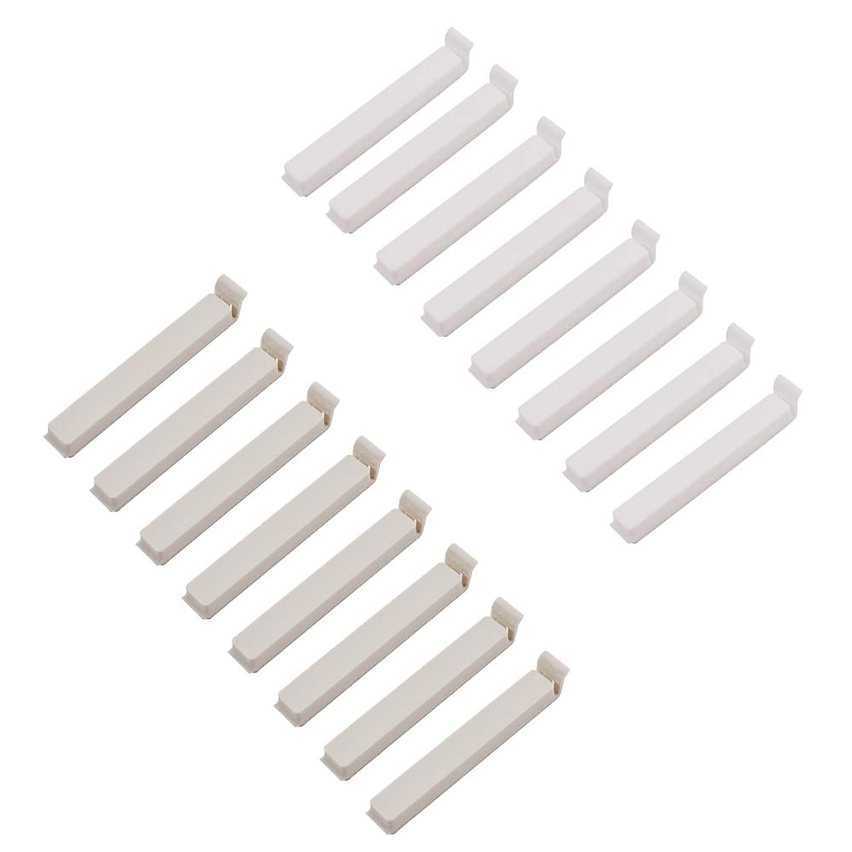 WANDIC Bag Clips, 30 Pcs of 2 Colors Food Sealing Clips for Food and Snacks Storage, Gray & White