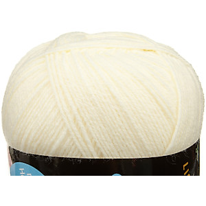 Lion Brand Yarn Pound of Love, Value Yarn, Large Yarn for Knitting and Crocheting, Craft Yarn, Antique White