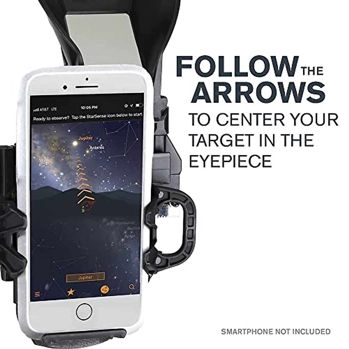 Popular Science StarSense Explorer DX 100AZ Smartphone App-Enabled Telescope – Works with StarSense App to Help You Find Stars, Planets & More – iPhone/Android Compatible