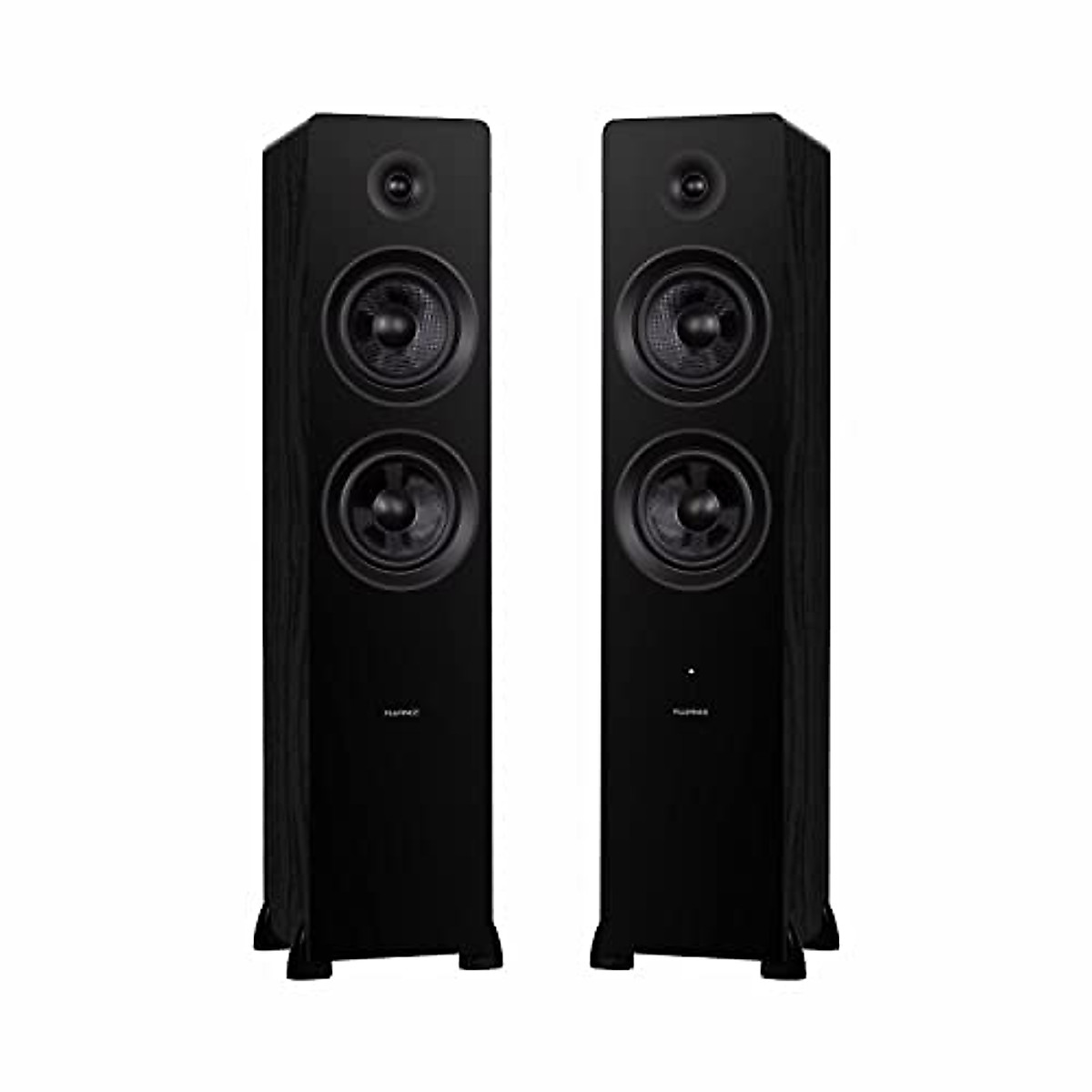 Fluance RT81 Elite High Fidelity Vinyl Turntable (Piano Black) with Ai81 Powered 2-Way Floorstanding Speakers (Black Ash) Diamond Stylus, Belt Drive, Built-in Preamp, 150W Class D Amplifier, Bluetooth