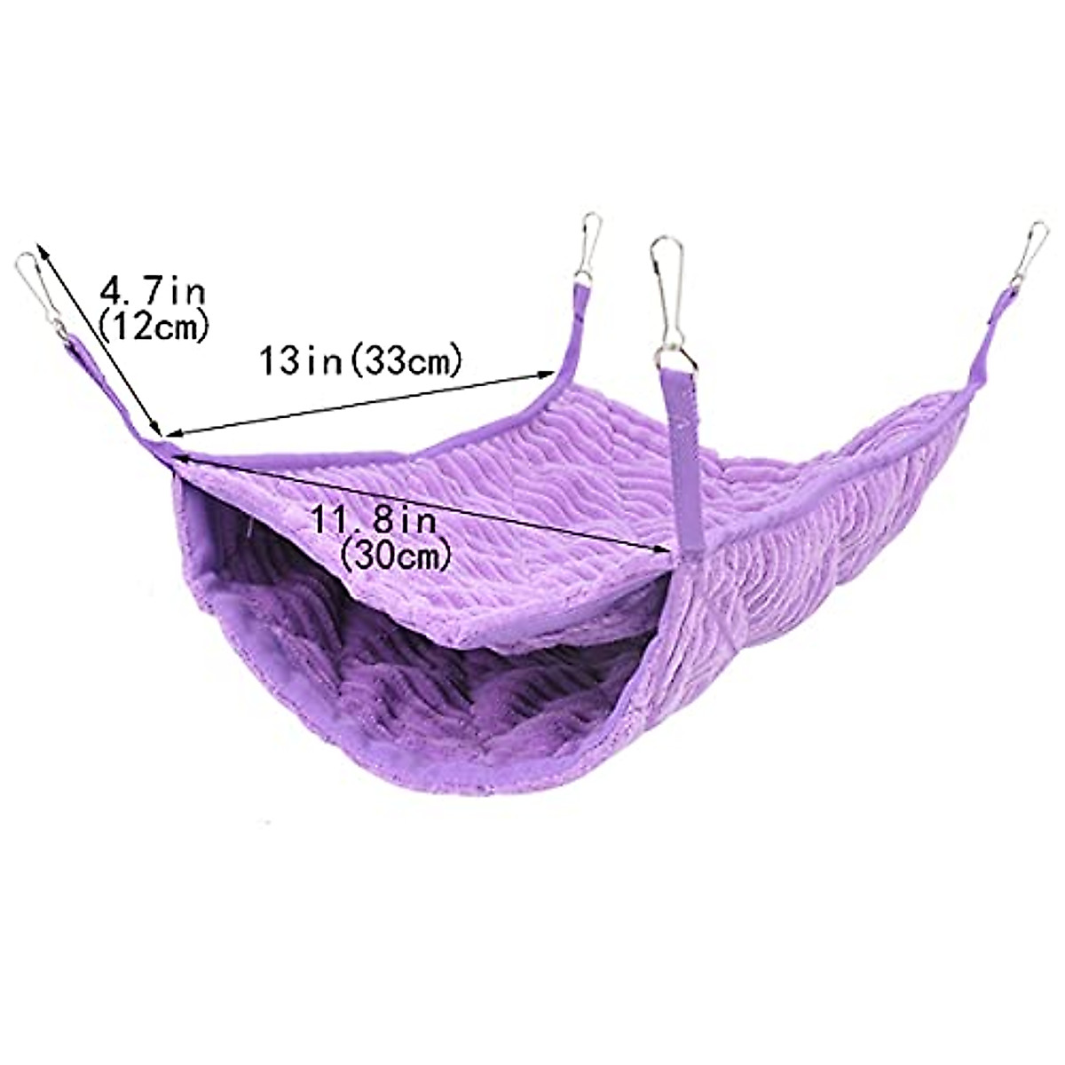 G YITENG Small Animal Bunk Bed Ferret Hammock Pet Rat Cage Hammock Sleep Bed Play Platform Tunnel Hamster Cage Accessories Hanging Hideout Tunnel Tube Toy (Purple)