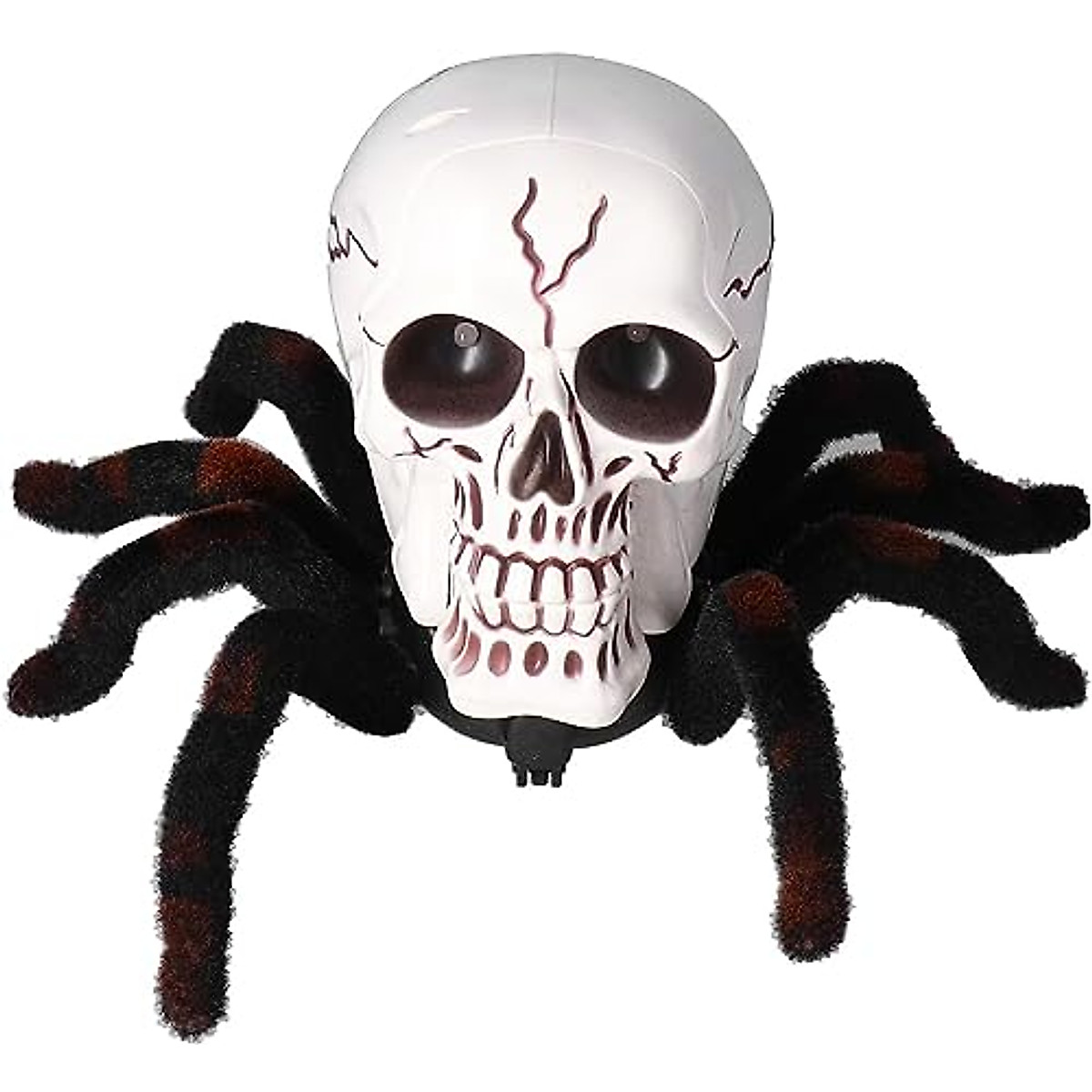2023 New Skull Tarantula Toy, Remote Control Spider, Spooky RC Spider Prank Toy with Light Up Eyes, High Simulation Fake Spider, Great Hallowee Toy for Kids