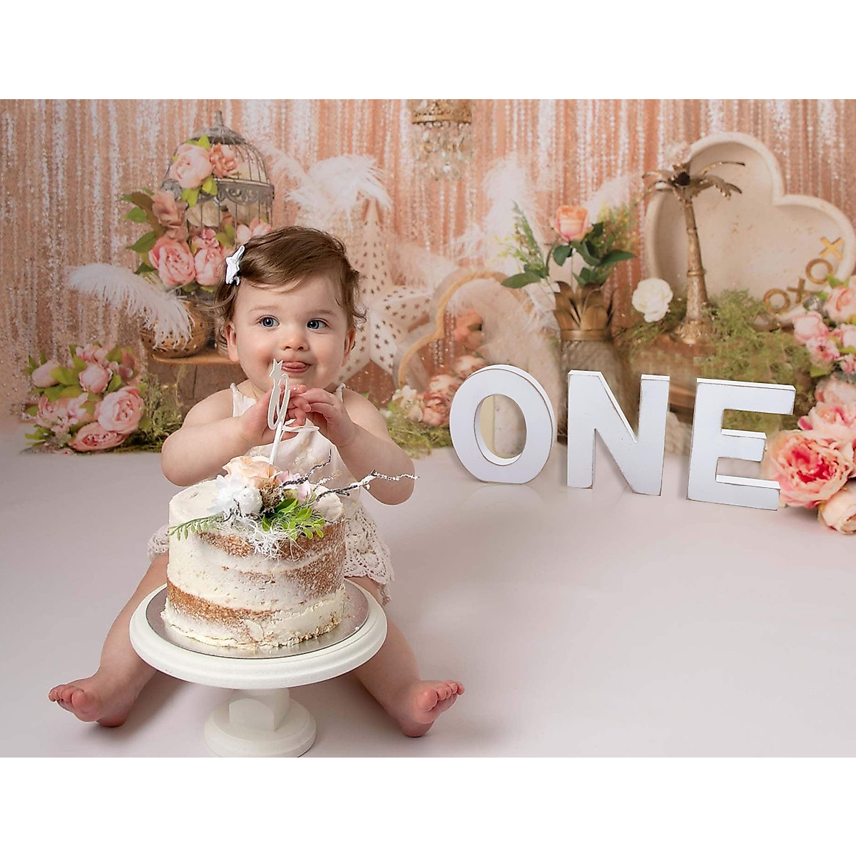 Wooden One Letter Sign for 1st Birthday - Wooden One table centerpieces, 1st Birthday Decorations, One standing Letters for 1st Birthday, First Birthday Photo Shoot Prop