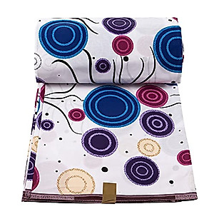 African Fabric 100% Cotton Kente Cloth by The Yard 6 Yards African American Ankara Print Wax Fabric 1421