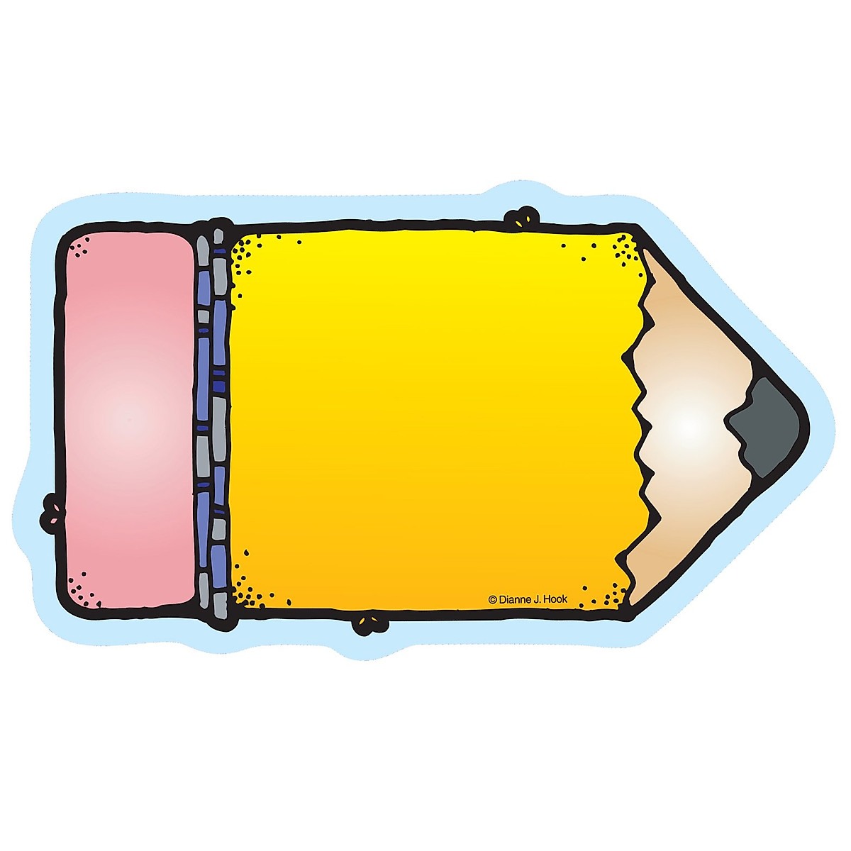 Carson Dellosa Chunky Pencils Cutouts, 36 Pencil Cutouts for Bulletin Board and Classroom Décor, Classroom Cut-Outs for Back to School, Bulletin Board Cutouts, Classroom Cutouts