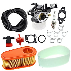 Carbhub 591137 Carburetor for Briggs and Stratton 591137 590948 775EX Lawn Mower Engine Carb 795066 796254 with Air Filter - 590948 775EX Carb
