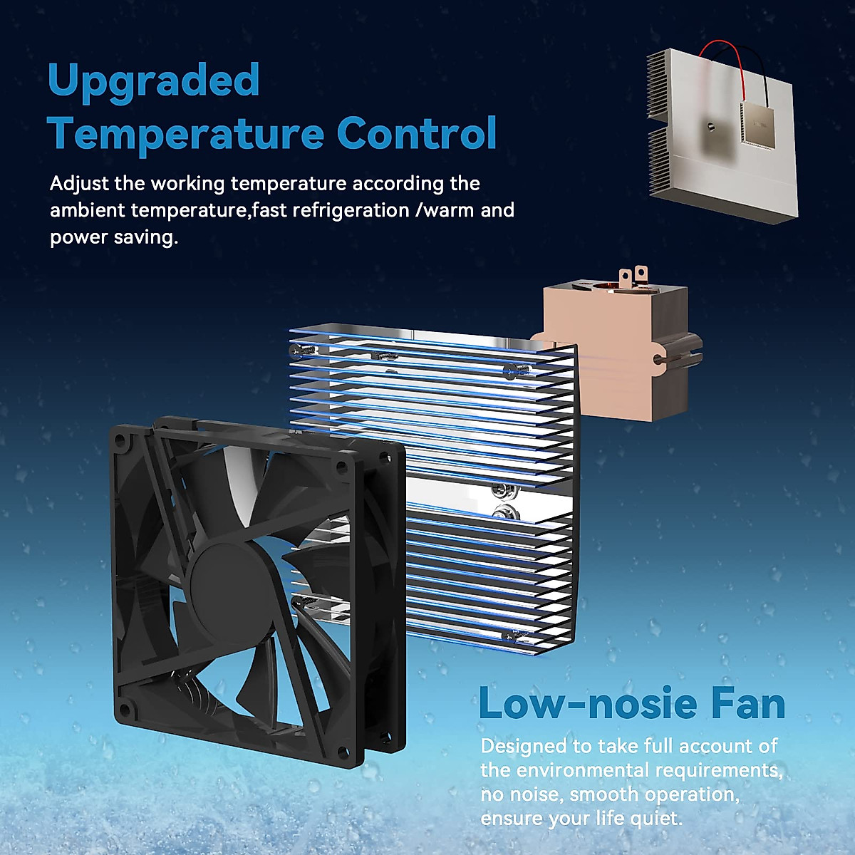 NXONE Mini Fridge,8 Can/6 Liter Small Refrigerator,110VAC/ 12V DC Portable Thermoelectric Cooler and Warmer Freezer Skincare Desk Little Tiny fridge for Cosmetics,Foods, Bedroom,Dorm,Office,and Car