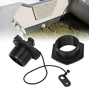 Keenso Dinghy Drain Valve, Durable Inflatable Valve Adapter Multifunctional Air Valve for Inflatable Boat Hex Drain Valve for Yacht Inflatable Dinghy Fishing Boat Kayak Canoe PVC Lightweight