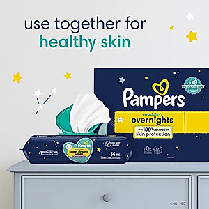 Diapers Size 3, 66 Count - Pampers Swaddlers Overnights Disposable Baby Diapers, Super Pack (Packaging & Prints May Vary)