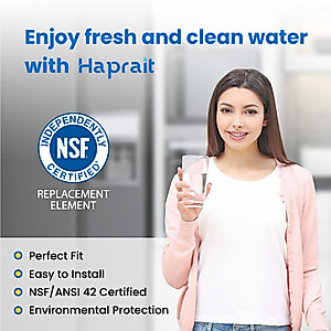 Haprait HP005 Replacement for Frigidaire ULTRAWF, Pure Source Ultra, Kenmore 9999, 469999, 46-9999, A0094E28261 Water and Ice, Height 11 inches, 2 Count