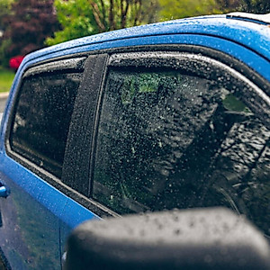 Auto Ventshade [AVS] In-Channel Ventvisor / Rain Guards | Smoke Color, 4 pc | 194832 | Fits 2006 - 2014 Honda Ridgeline