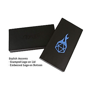 Forged Dice Co. Dice Battle Pit Dice Tray - 2 Dice Trays in 1 with Staging Area - Rolling Tray and Storage Compatible with Any Dice Game, D&D and RPG Gaming - Blue