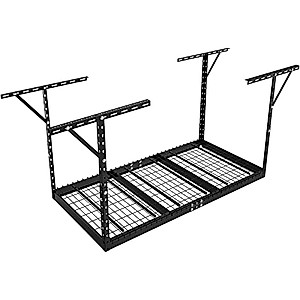 VEVOR Overhead 3x6 Garage Ceiling Storage Racks, Heavy Duty Adjustable Cold Rolled Steel Racks for Garage Storage, Organization, 550 lbs Load Capacity, 22''-40"