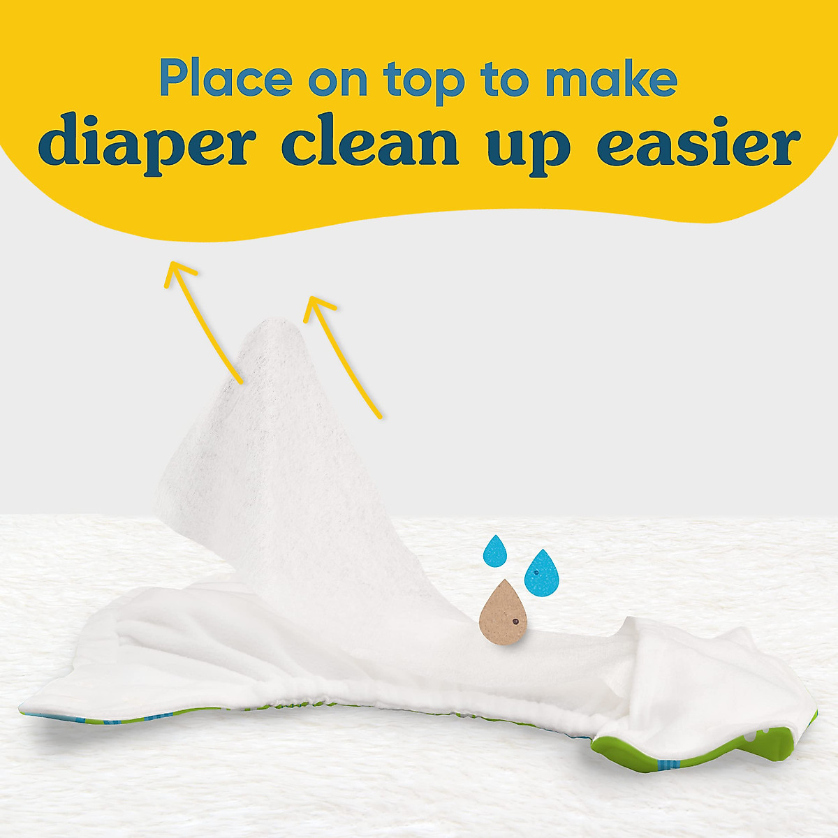 Charlie Banana Baby Disposable Cloth Diaper Liners and Baby Wipes, Unscented, 100-Pack