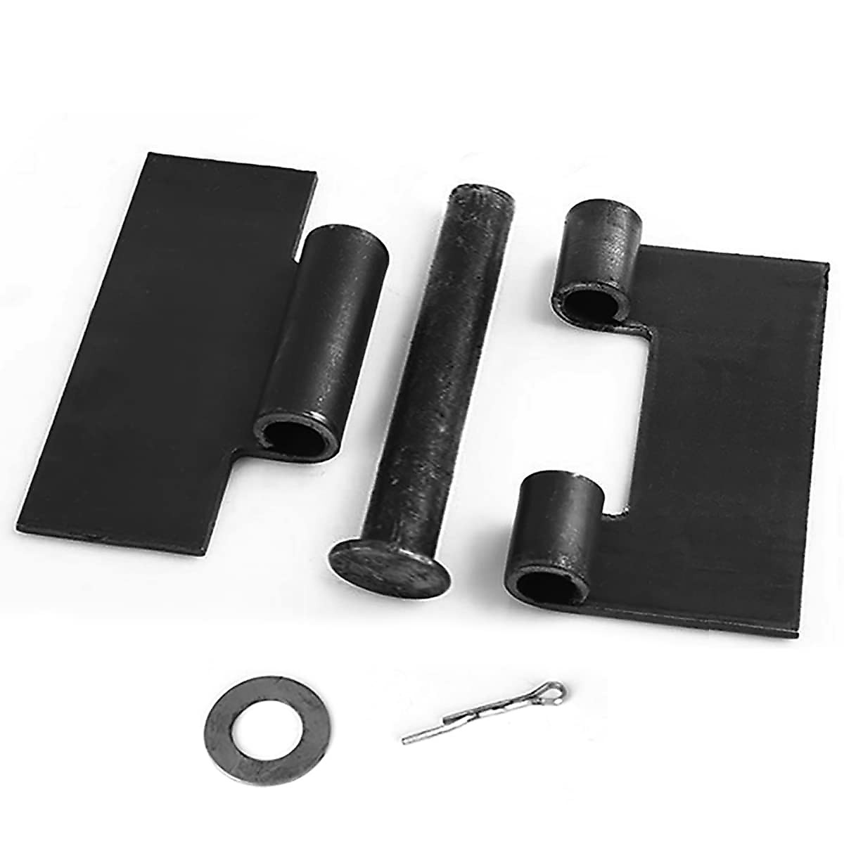 3 Pack 5-1/4" x 4-5/8" Weldable Door Hinges Heavy Duty Metal Gate Hinges Steel Butt Hinge with Removable Pin, 4.8 mm Thickness