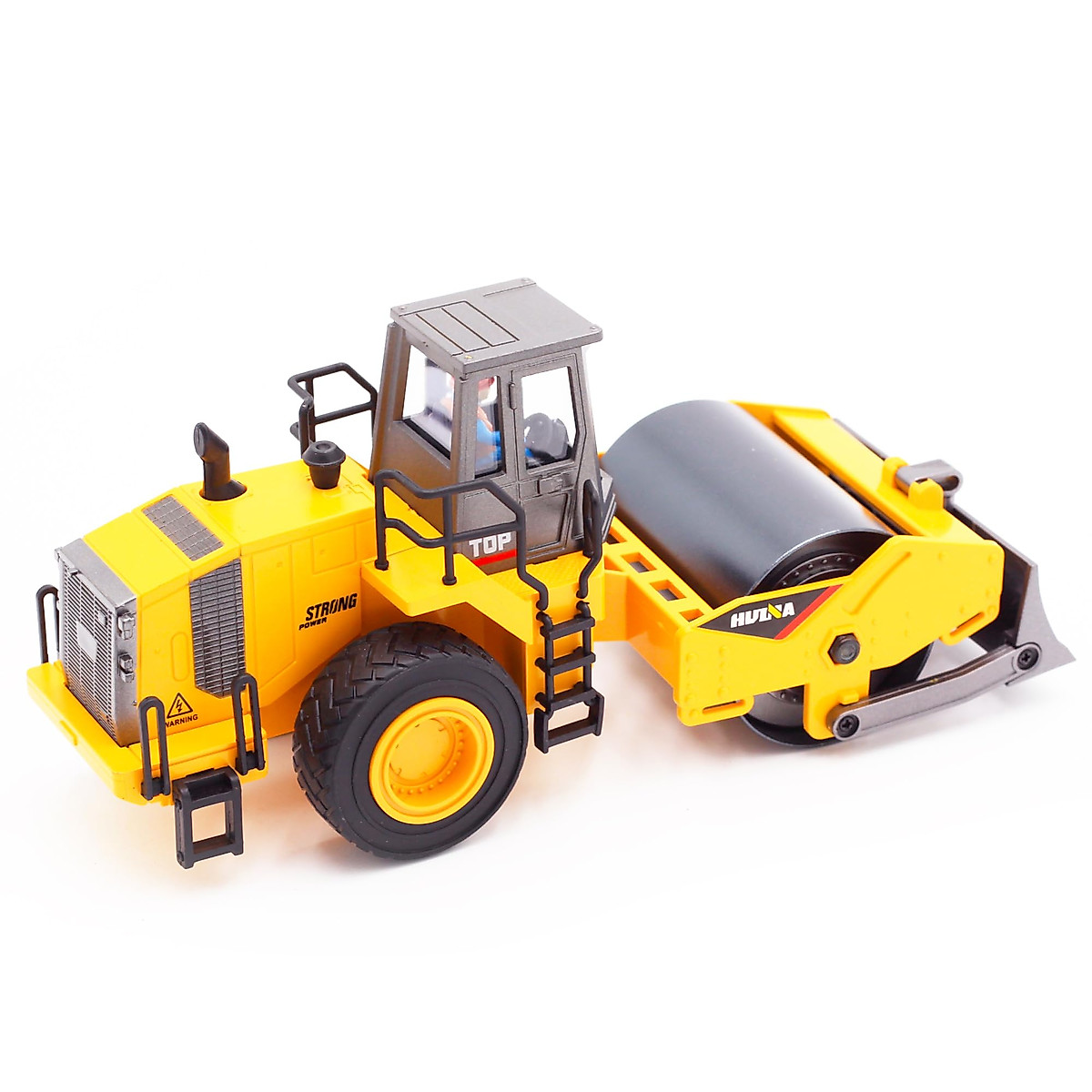 Gemini&Genius Construction Vehicle Toys 1/35 Scale Die-cast Grader Engineering Road Planer Vehicle Models Toys for Kids and Decoration for House (1-35 Road Roller)