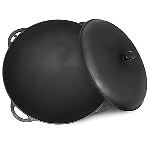 Dutch Oven Pot with Lid 23 Quarts (22 L) - Camping Dutch Oven - Cast Iron Cookware Set - Uzbek Kazan Cast Iron – Premium Camping Cookware