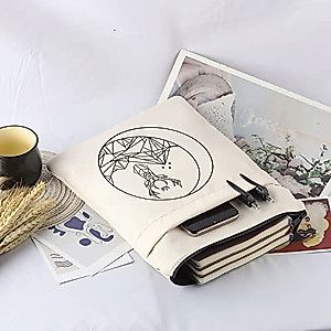 G2TUP Sarah J Maas Book Series Symbols Book Sleeve Sarah J Maas Fan Gift ACOTAR Book Covers Book Lover Gift Zipper Book Protector Bookish Gift (ACOTAR Off W 2.0)