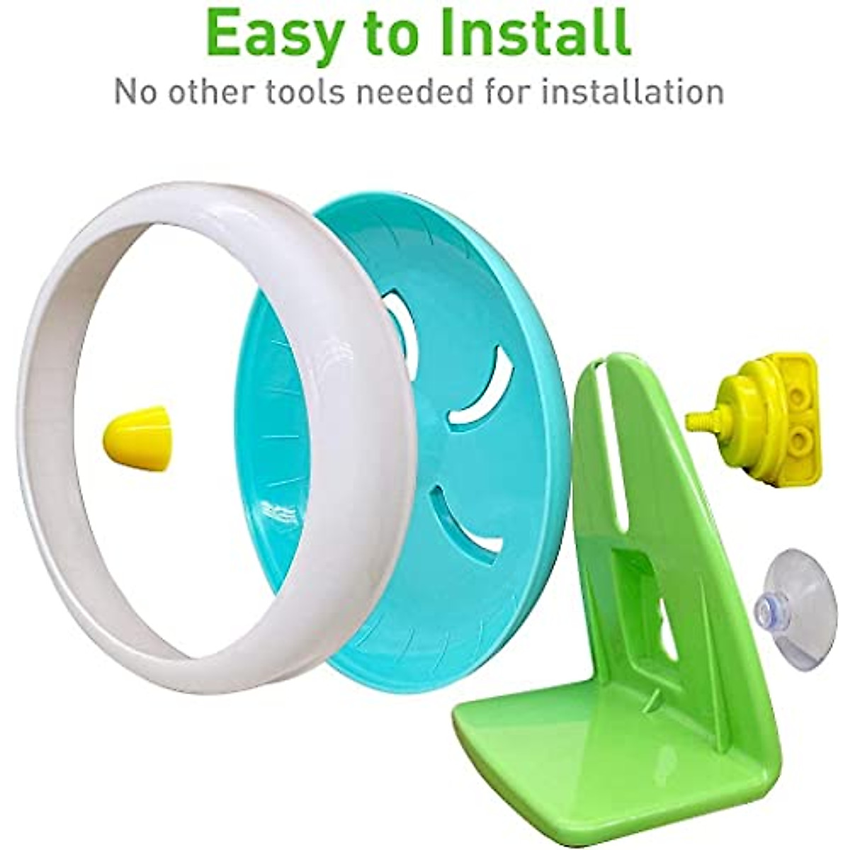 kekafu Silent Hamster Exercise Wheels Toy 7 inch Stand Silent Spinner-Quiet Hamster Wheel,Super-Silent Hamster Exercise Wheel, Silent Spinner Hamster Wheel for Hamsters,Gerbils,Mice,Small Pet