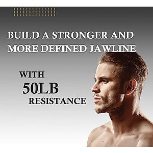 Jawline Shaper for Men and Women, Jaw Exerciser, Jawline Exerciser, Jawline Trainer, 3 Resistance Levels, Face Slimmer, Silicone Face and Neck Exerciser, Double Chin Reducer Eliminator